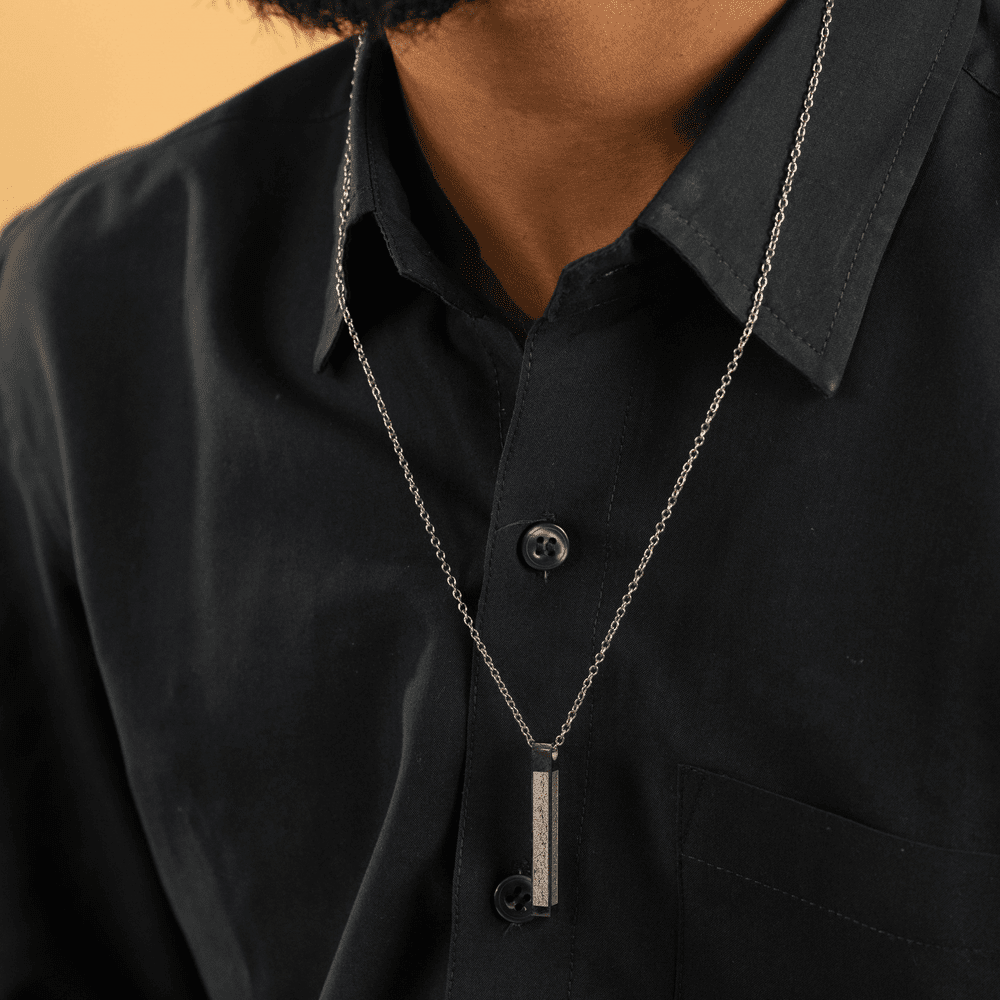 Ayatul Kursi Islamic Bar Block Necklace– peoplejewl